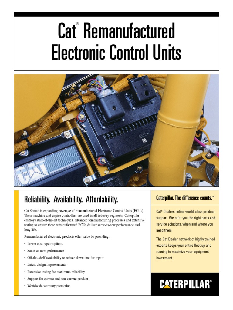 Cat Electronic Control Module | Reliability Engineering | Engineering