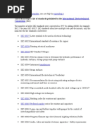 List of IEC Standards | PDF | Electrical Wiring | International ...