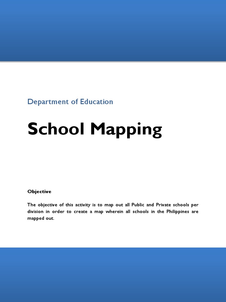 DepEd School Mapping Manual | PDF