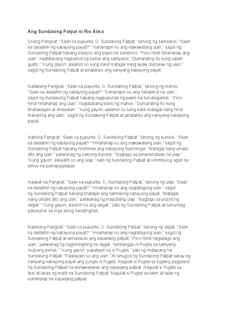 Ang Sundalong Patpat | PDF