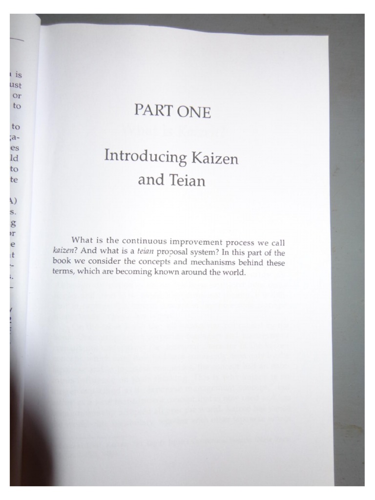 Kaizen Teian 1 Part 1 | PDF