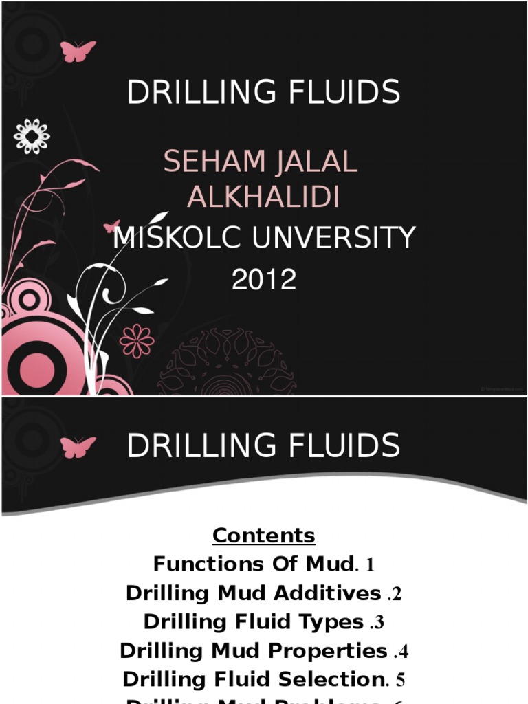 Overview of Drilling Fluids Types | PDF | Blowout (Well Drilling) | Oil ...