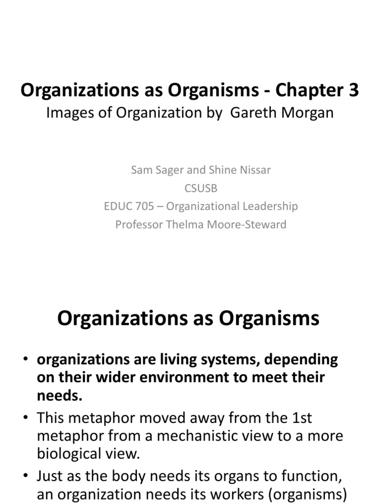 Organizations as Organisms | Motivation | Self-Improvement