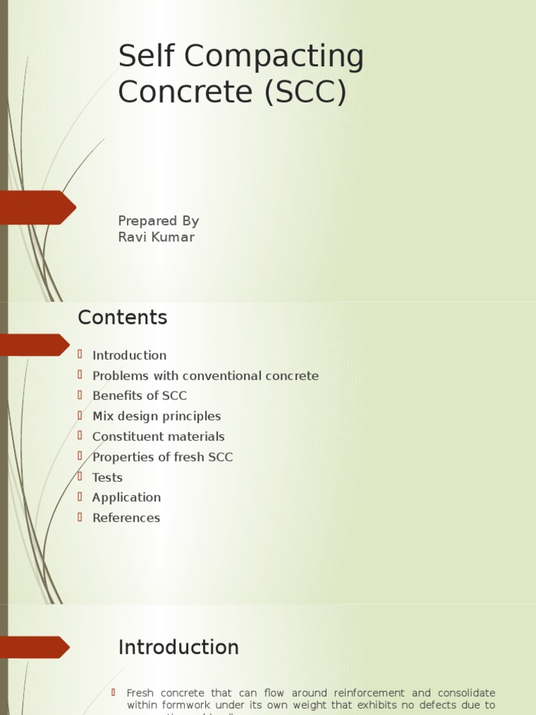 SCC Concrete | PDF | Concrete | Manmade Materials
