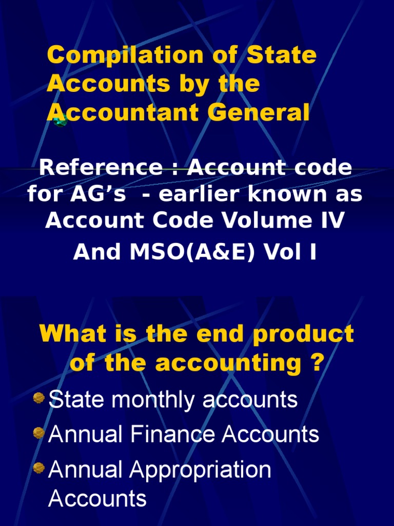State Accounts Compilation Overview | PDF | Debits And Credits ...