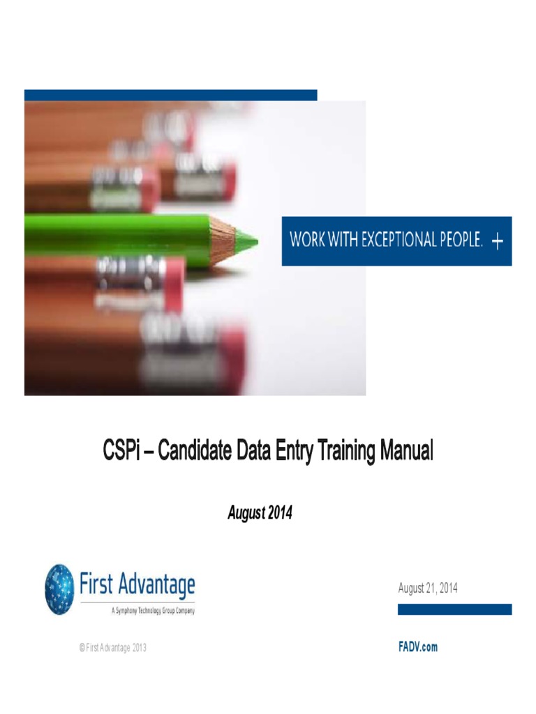 CSPi Training Manual | PDF | Login | Password