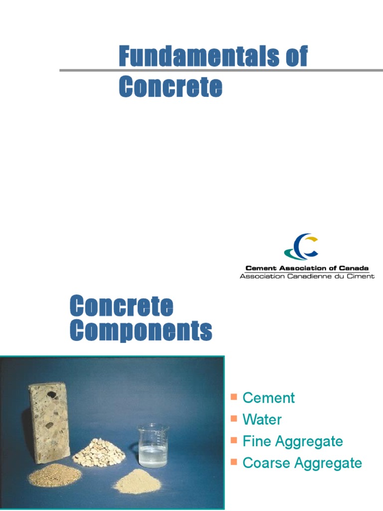 Fundamentals of Concrete | PDF | Concrete | Building