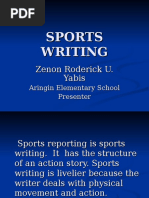 Sports Writing Sample | PDF | Student Sport | Sports