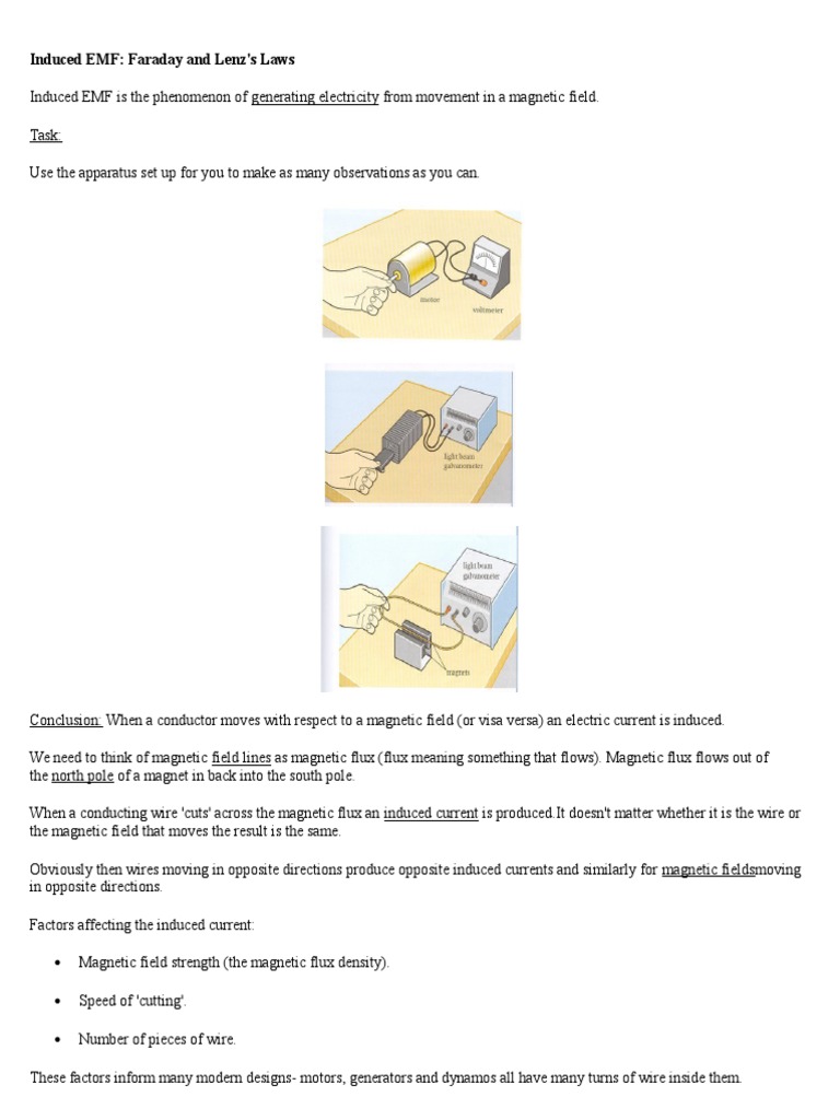Induced EMF | PDF | Electromagnetic Induction | Magnetic Field