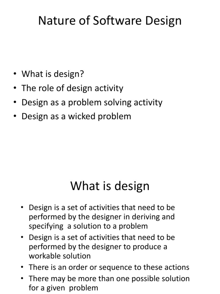 Software Design PDF | PDF