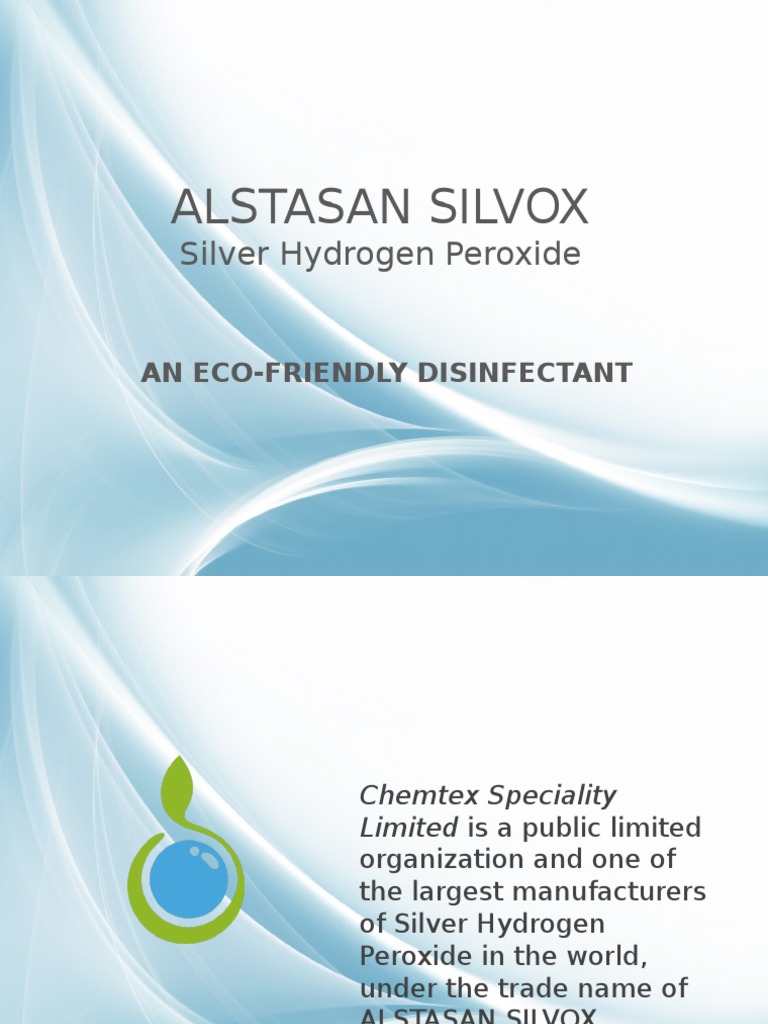 Alstasan Silvox: Eco-Friendly Disinfectant | PDF