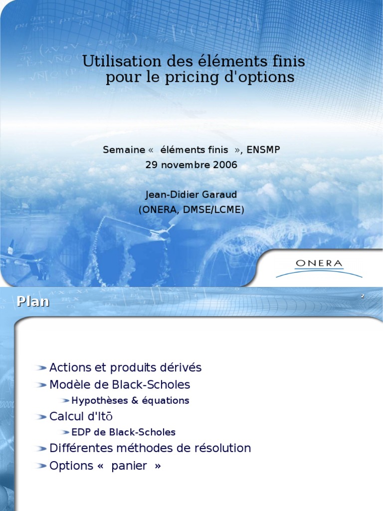 Cours Finance | PDF | Modèle Black-Scholes | Option (Finance)
