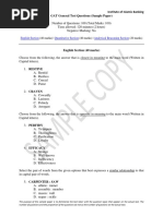 University of Lahore UOL Entry Test Sample Paper | PDF | Common Cold ...