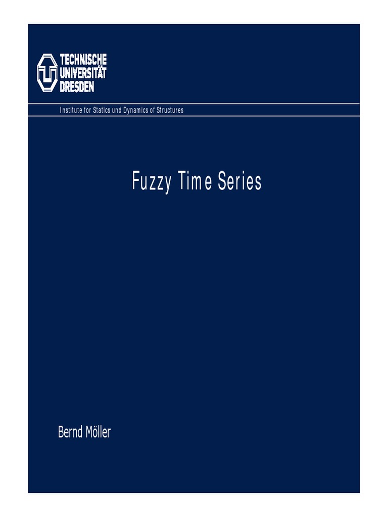 Fuzzy Time Series | PDF | Time Series | Stationary Process