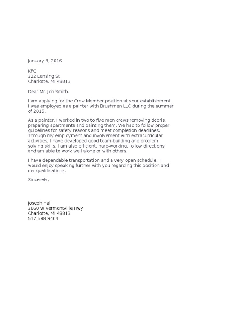 Letter | PDF