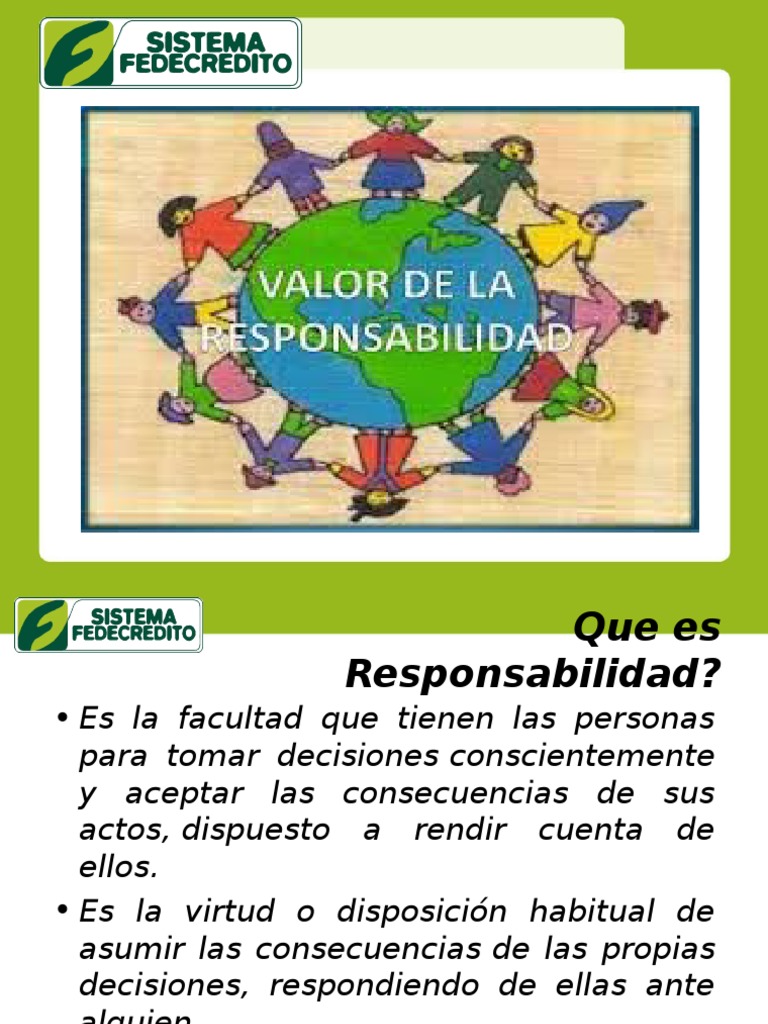 valor de responsabilidad.ppt | Libertad | Toma de decisiones
