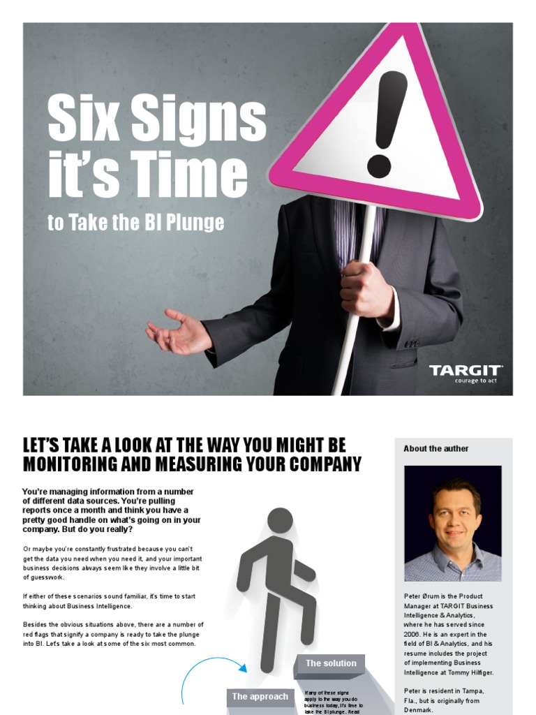 Six Signs It's Time for BI Adoption | PDF | Business Intelligence ...