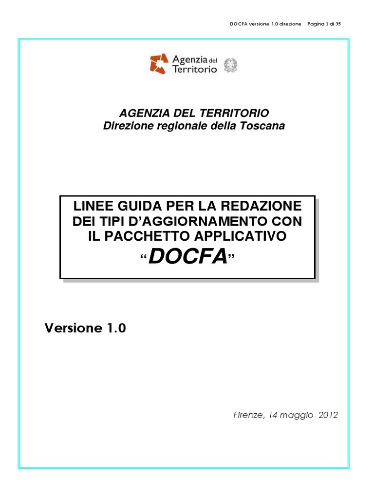 00 Linee-Guida ADT Docfa | PDF