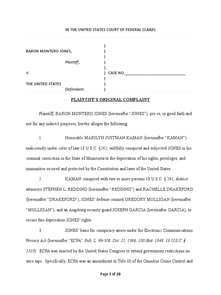Federal Courts of Claims | PDF | United States Courts Of Appeals ...