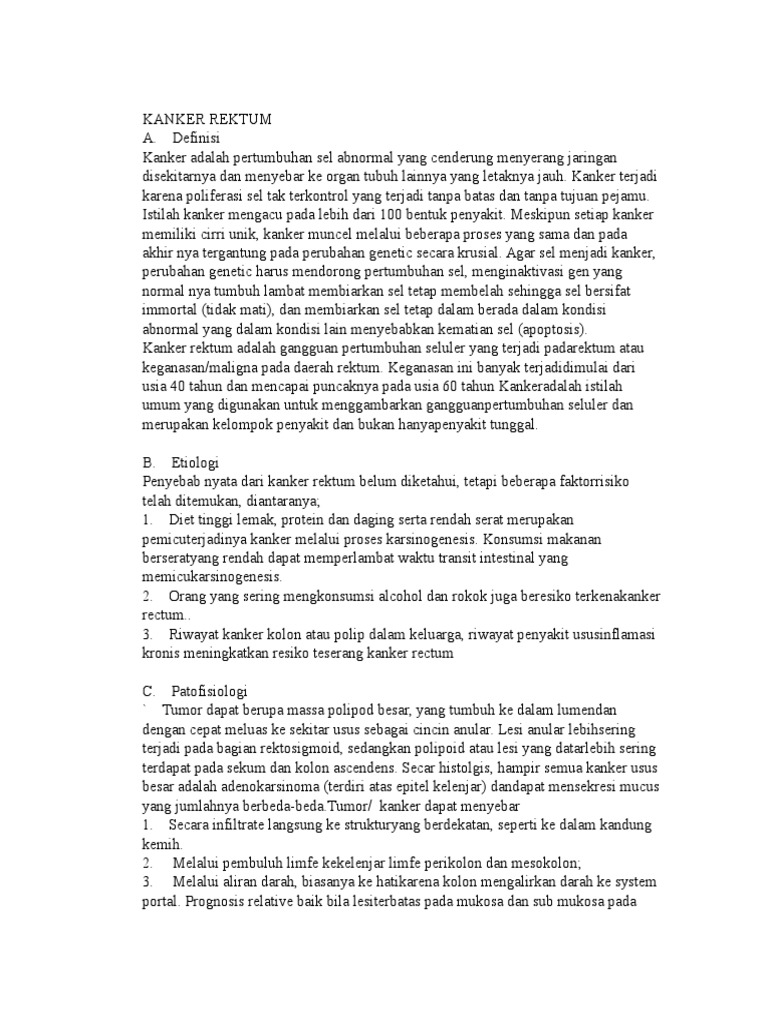 Kanker Rektum | PDF