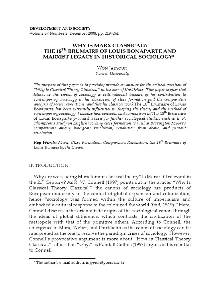 Marx's Legacy in Historical Sociology | PDF | Karl Marx | Revolutions