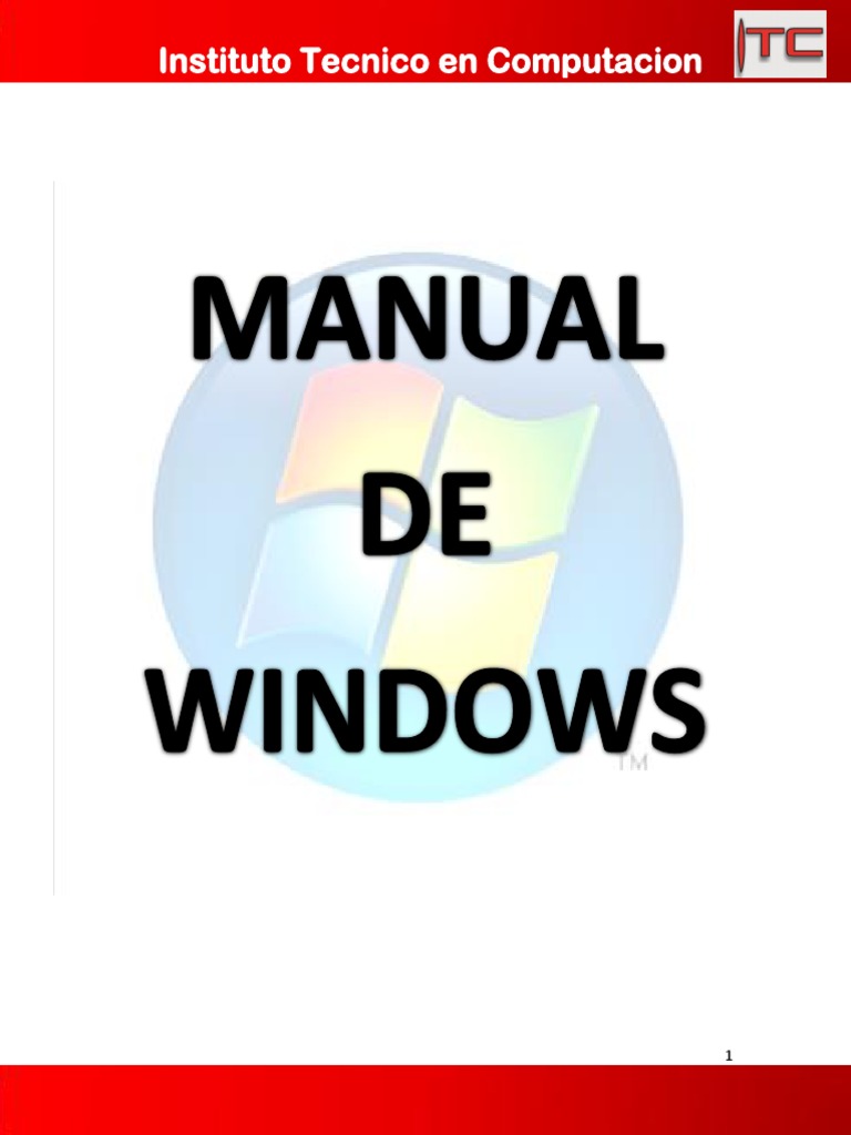 Manual de Windows | PDF | Microsoft Windows | Ventana (informática)