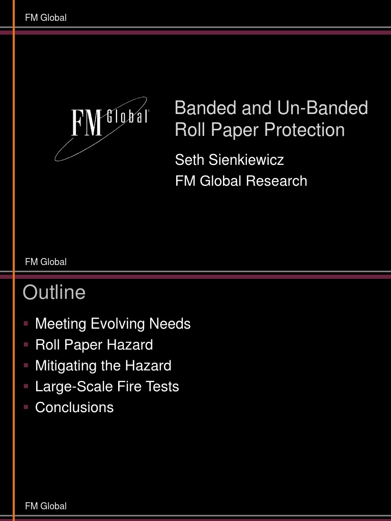 Roll Paper Fire Protection Insights | PDF | Fire Sprinkler System ...