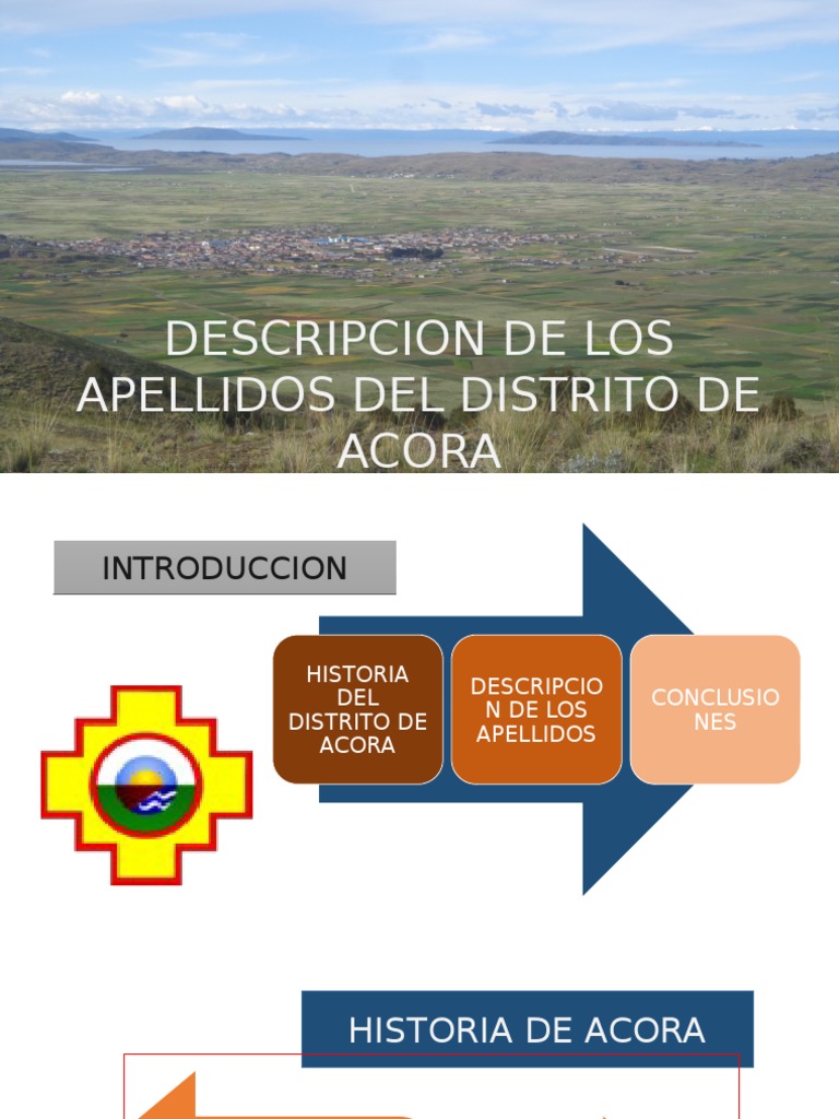 Descripcion de Los Apellidos Del Distrito de Acora | PDF | Lengua ...