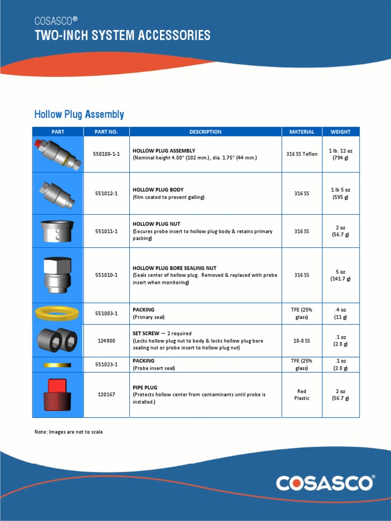 Accessories Cosasco Two Inch System | PDF | Pipe (Fluid Conveyance ...