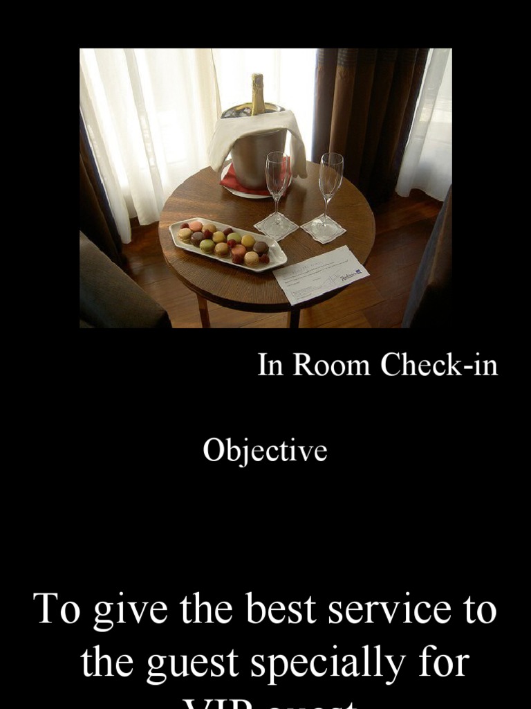 VIP In-Room Check-In Process | PDF | Nature