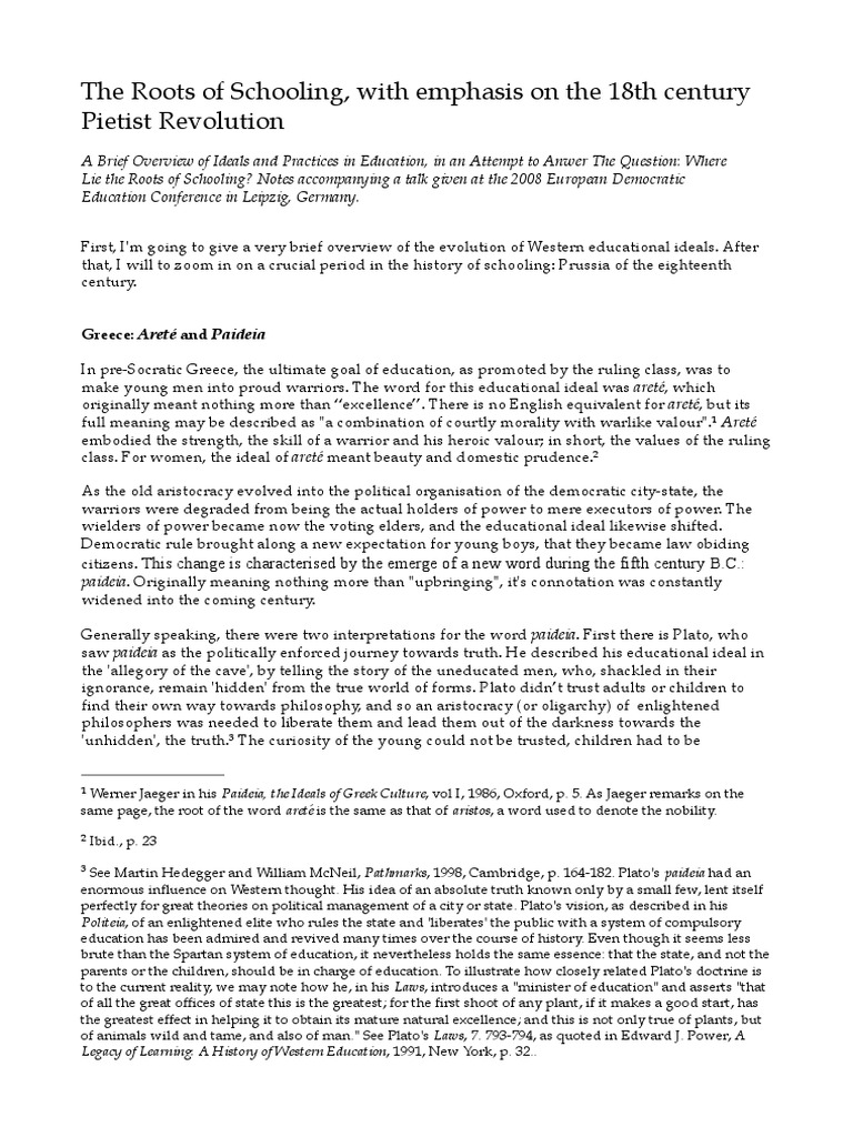 A Brief History of Compulsory Schooling | PDF | Martin Luther | Thomas ...