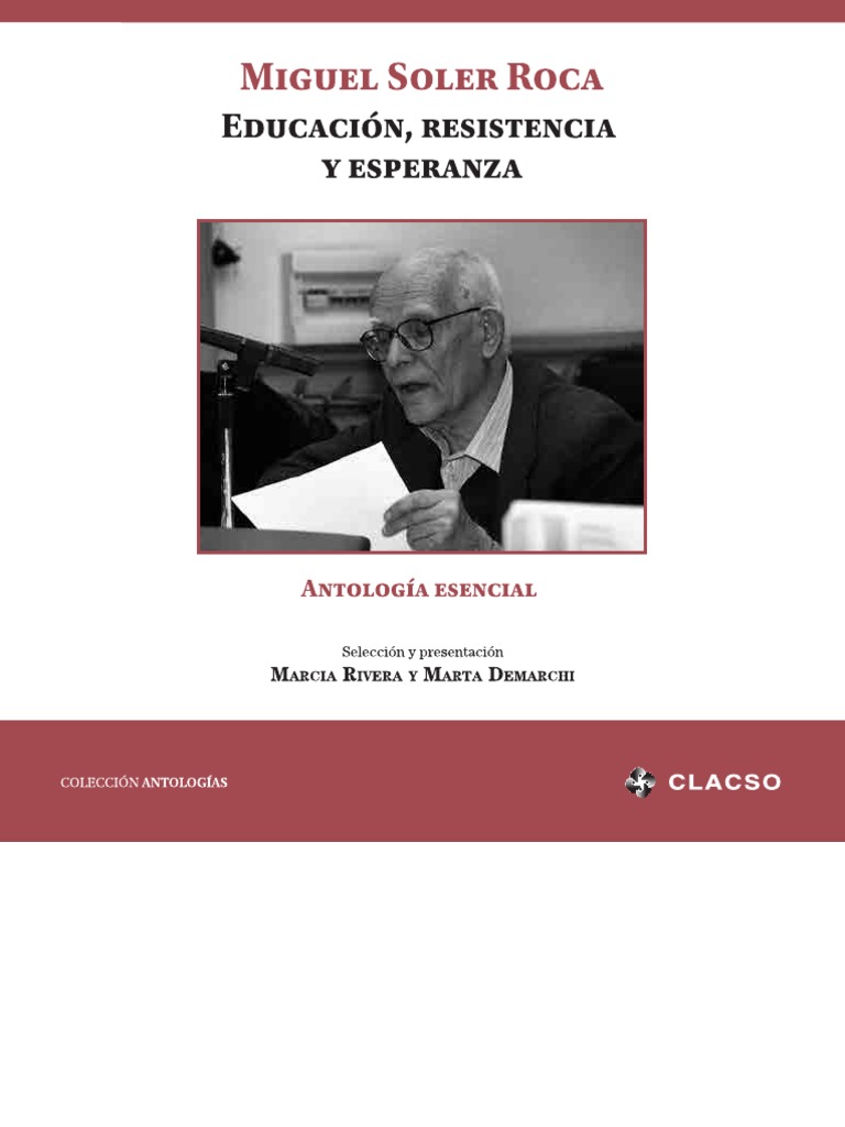 Miguel Soler Roca. Educación, Resistencia y Esperanza | PDF