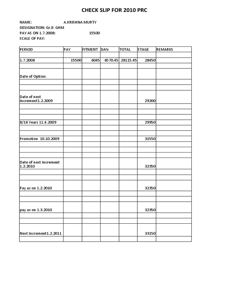 Check Slip | PDF