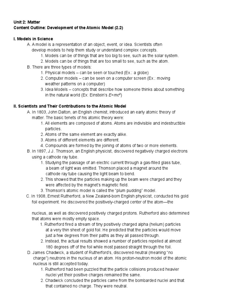 Atomic Model 2 2 | PDF | Atomic Nucleus | Atoms
