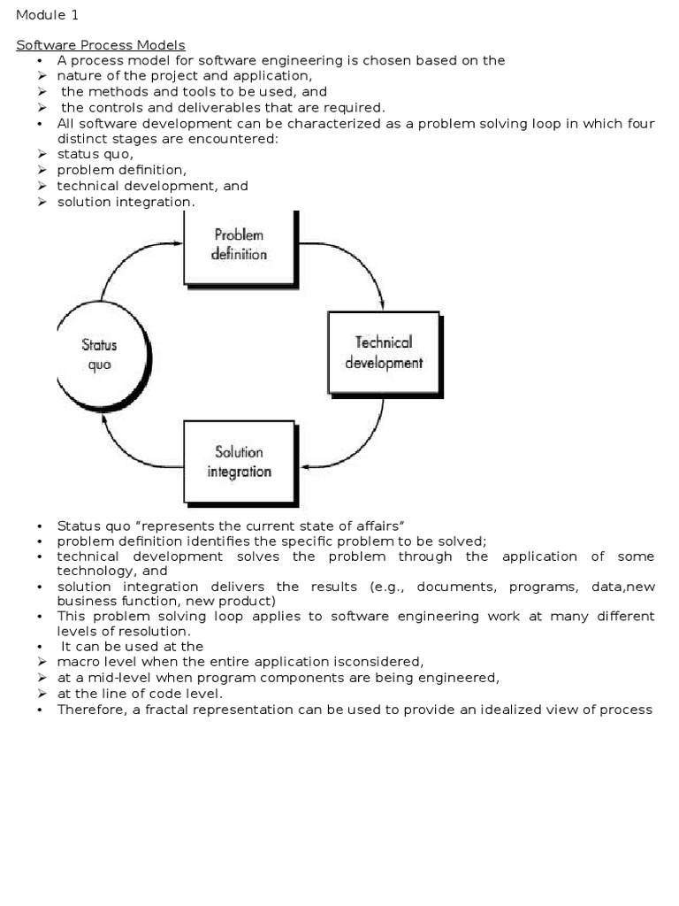 Module 1 - Software Process Models | Download Free PDF | Software ...