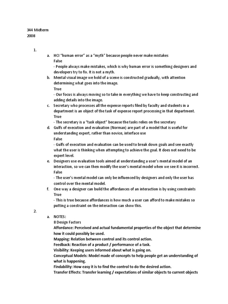 Cpsc 344 Midterm Pdf Usability Conceptual Model