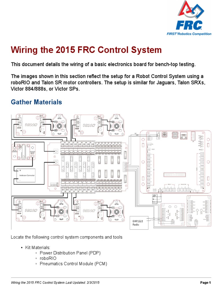 Wiring The 2015 FRC Control System | PDF | Electrical Connector ...