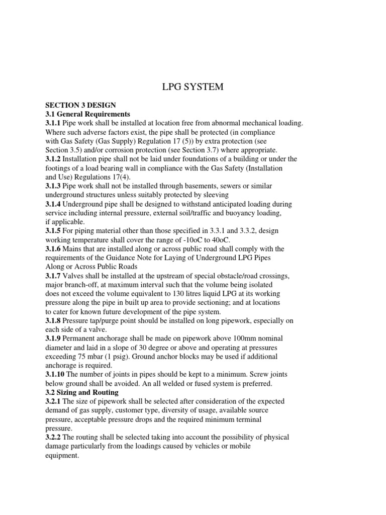 LPG Specifications | PDF | Pipe (Fluid Conveyance) | Liquefied ...