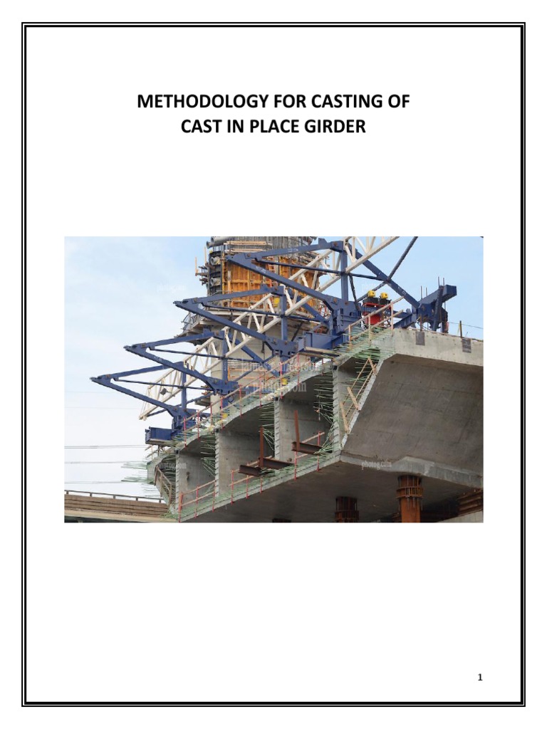 Cast-in-Place Girder Construction Methodology | PDF | Concrete ...