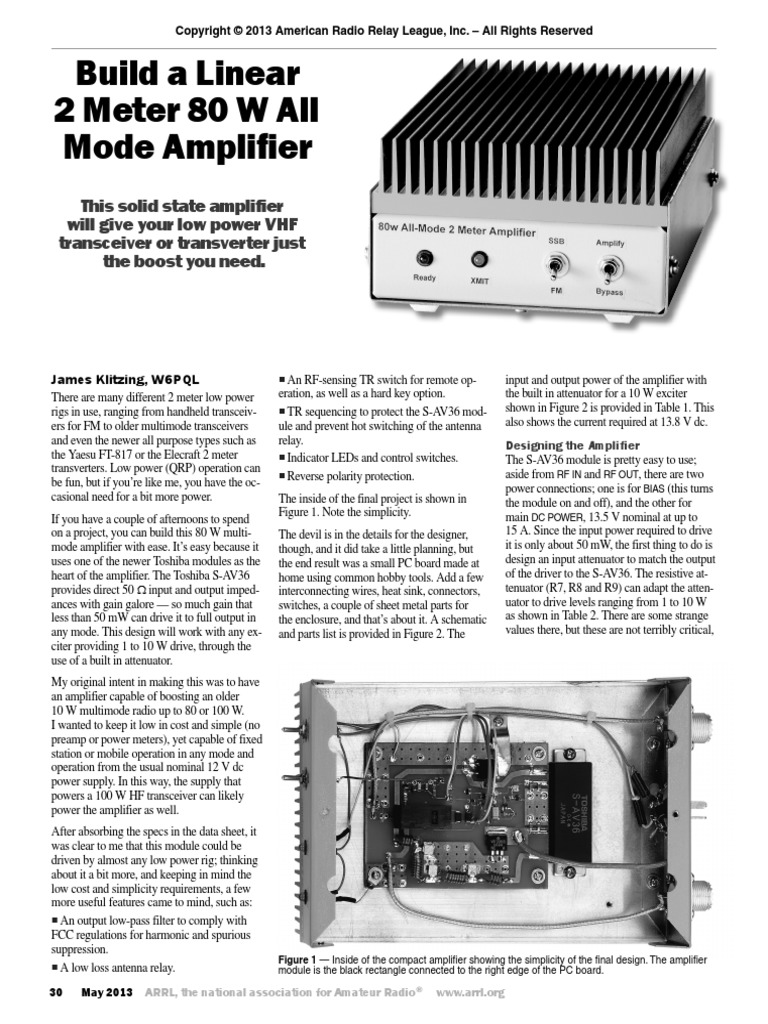 Build 2 meter amplifier
