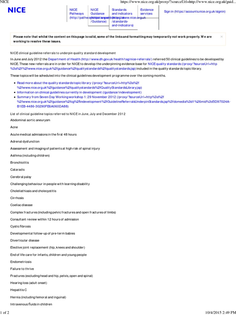 Nice | PDF | Major Trauma | Preterm Birth