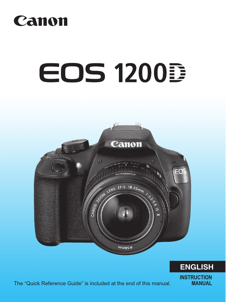 Canon Eos 1200d Instruction Manual 119284 | PDF | Image Stabilization ...