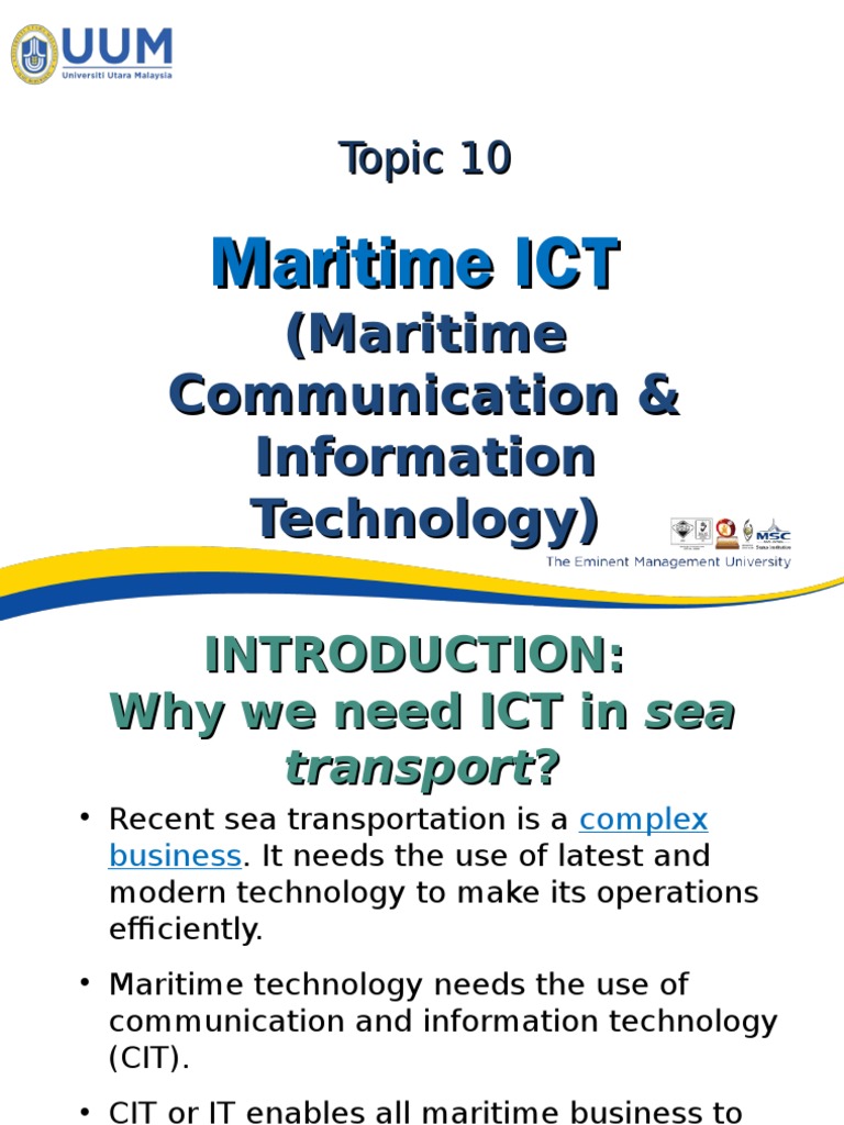 Lecture 10 - Maritime ICT | PDF | Electronic Data Interchange ...