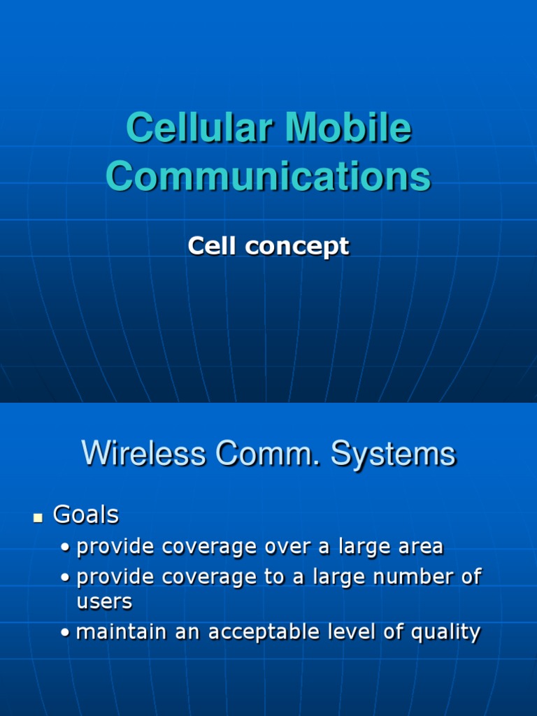 Cellular Communications | PDF | Cellular Network | Electrical Engineering