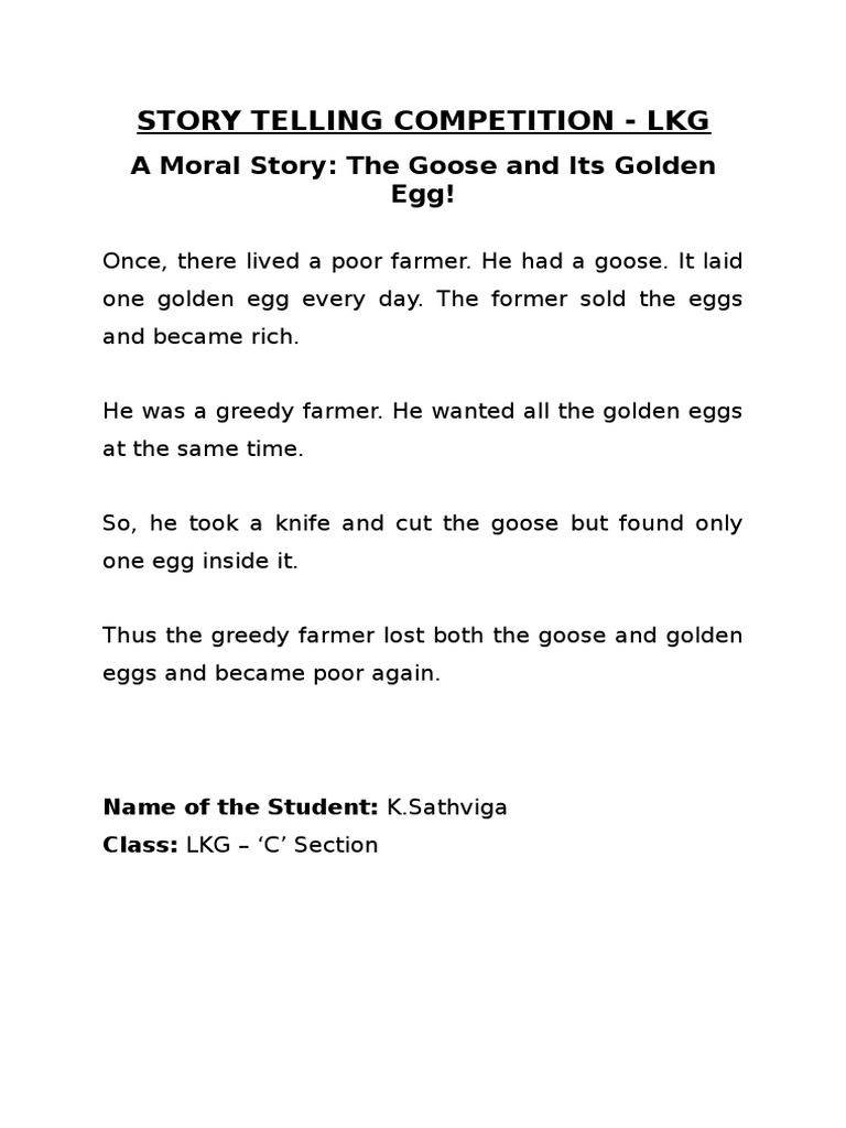 Story Telling Competition | PDF