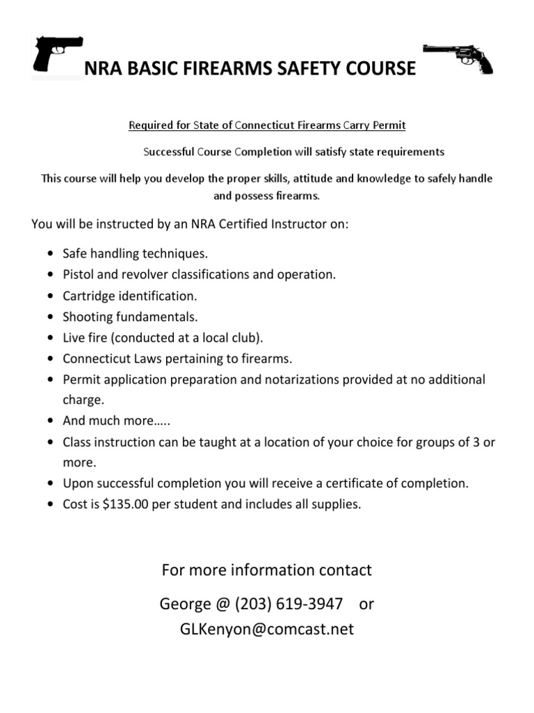 NRA Basic Firearms Safety Course | PDF