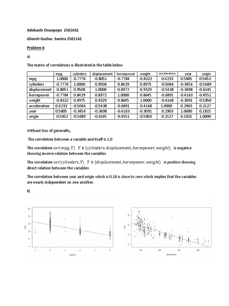 Linear Regression Pdf Errors And Residuals Coefficient Of Determination