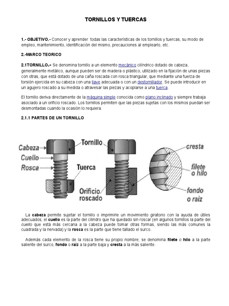 Comprendiendo los fundamentos de los tornillos y tuercas: sus ...