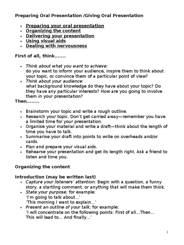 Preparing Oral Presentation | PDF | Microsoft Power Point | Typefaces