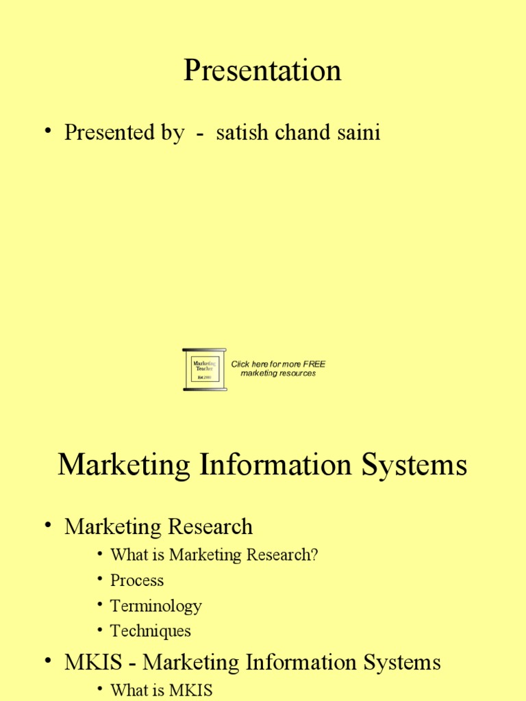 MGT Information System | PDF | Marketing Research | Research Methods